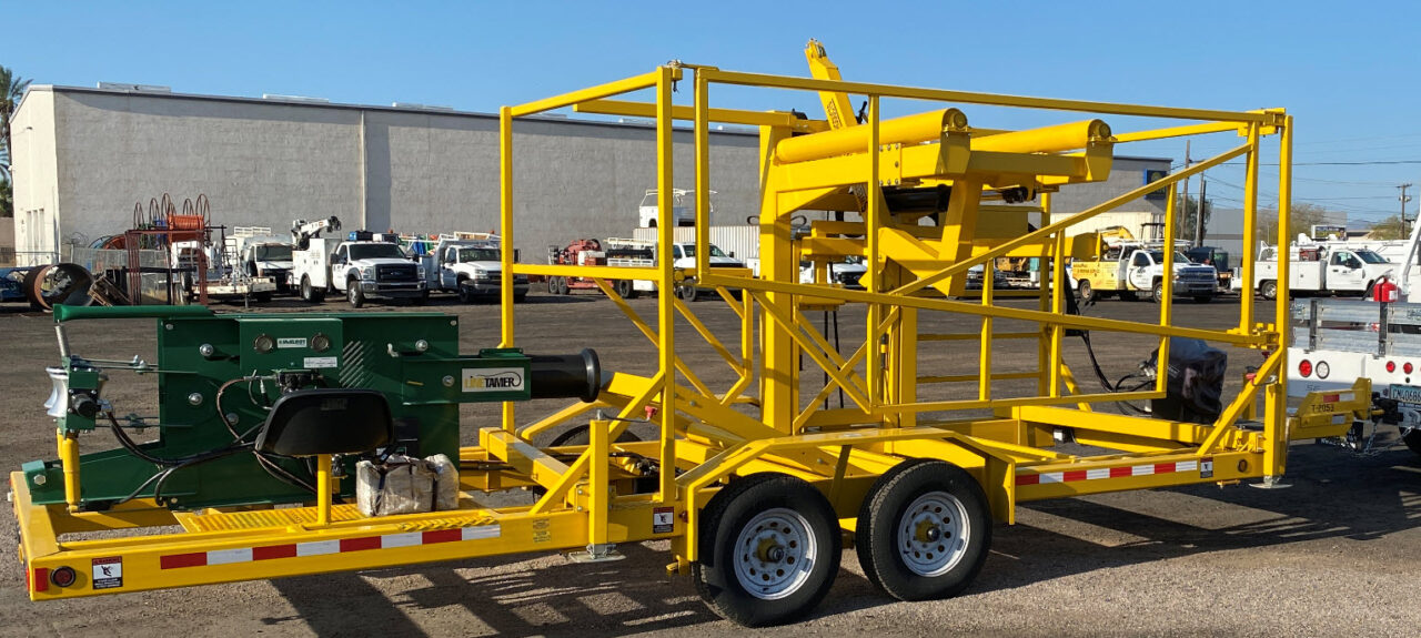 Rent a Coiled Pipe LineTamer trailer From us Today